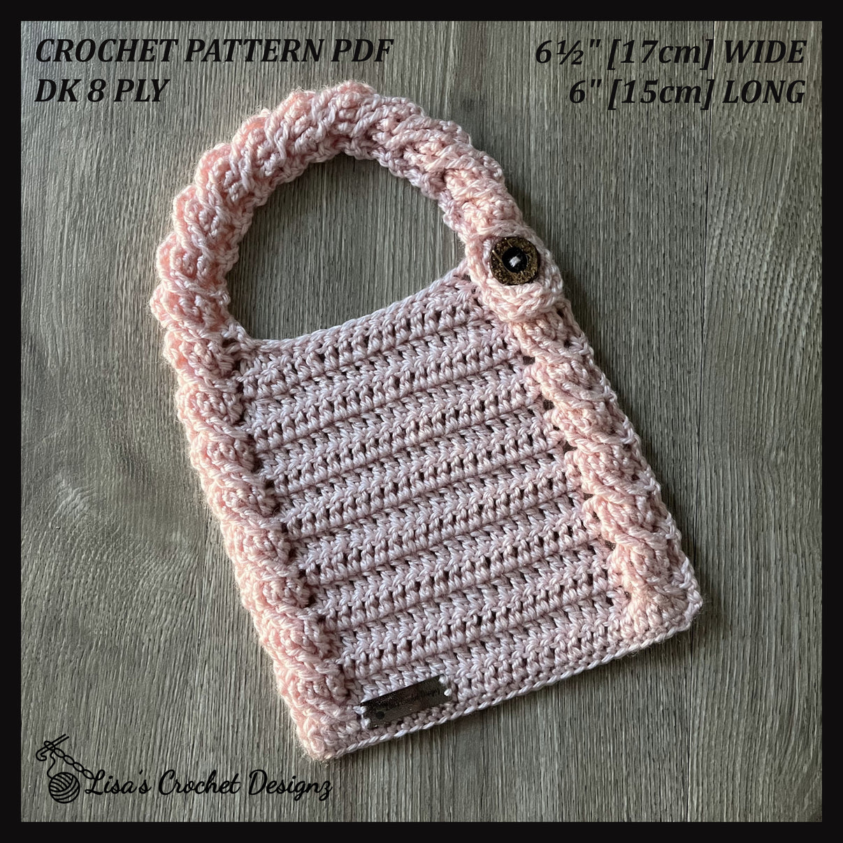 Lola Crochet Cabled Baby Bib Crochet Pattern – Lisa's Crochet Designz