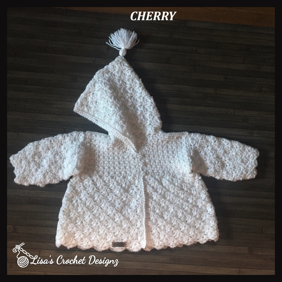 Cherry Crochet Baby Coat Crochet Pattern | Baby 3-6 Months – Lisa's ...